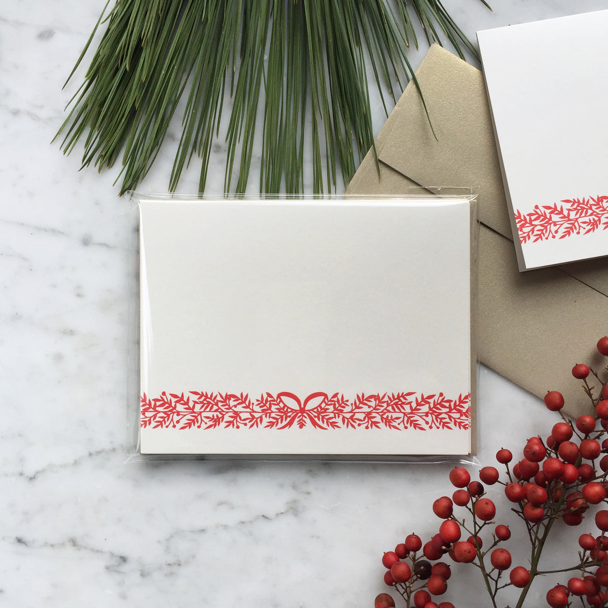 Holiday Garland | Blank Greeting Card Set – Brengare Studio